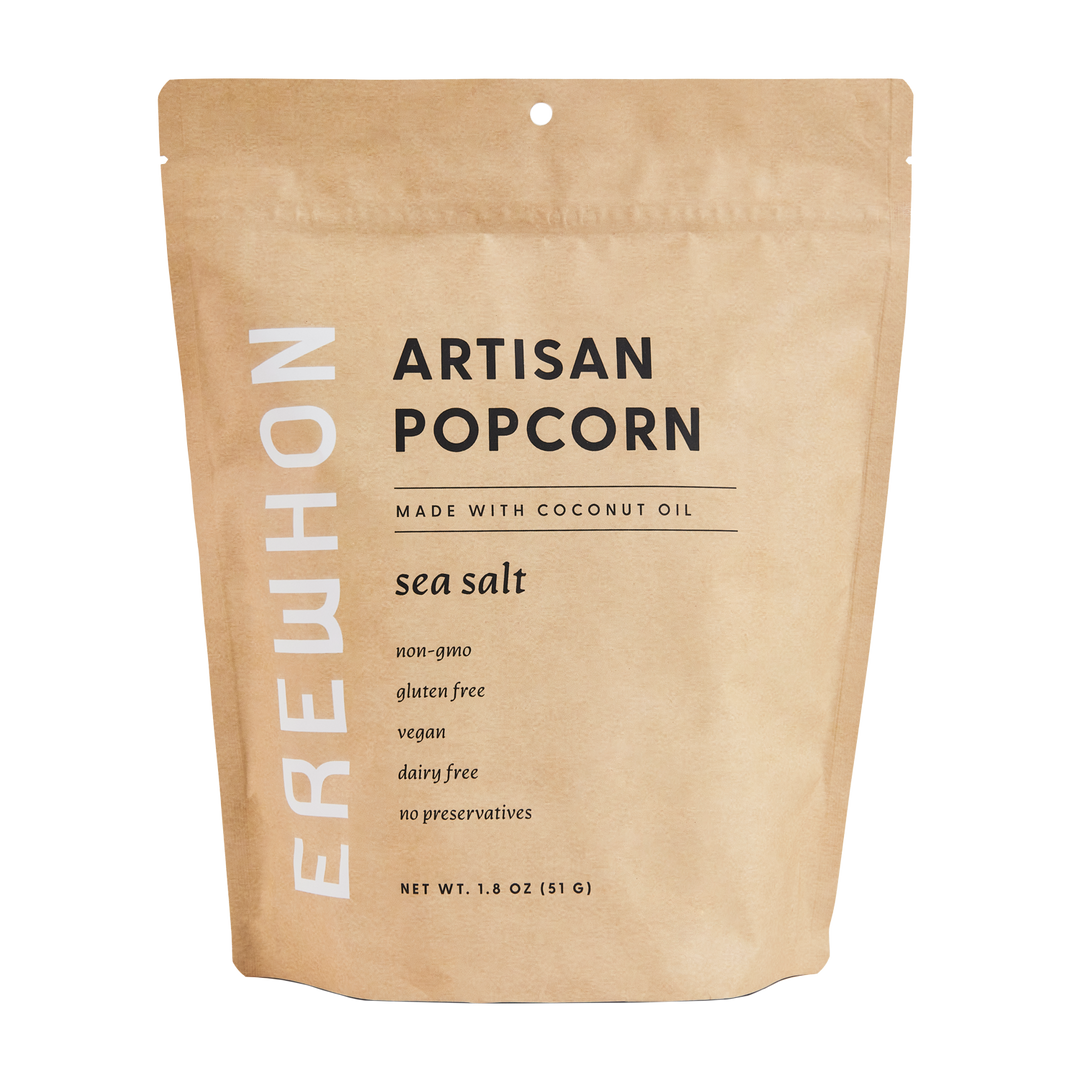 Erewhon Sea Salt Artisanal Popcorn - Organic Snacks